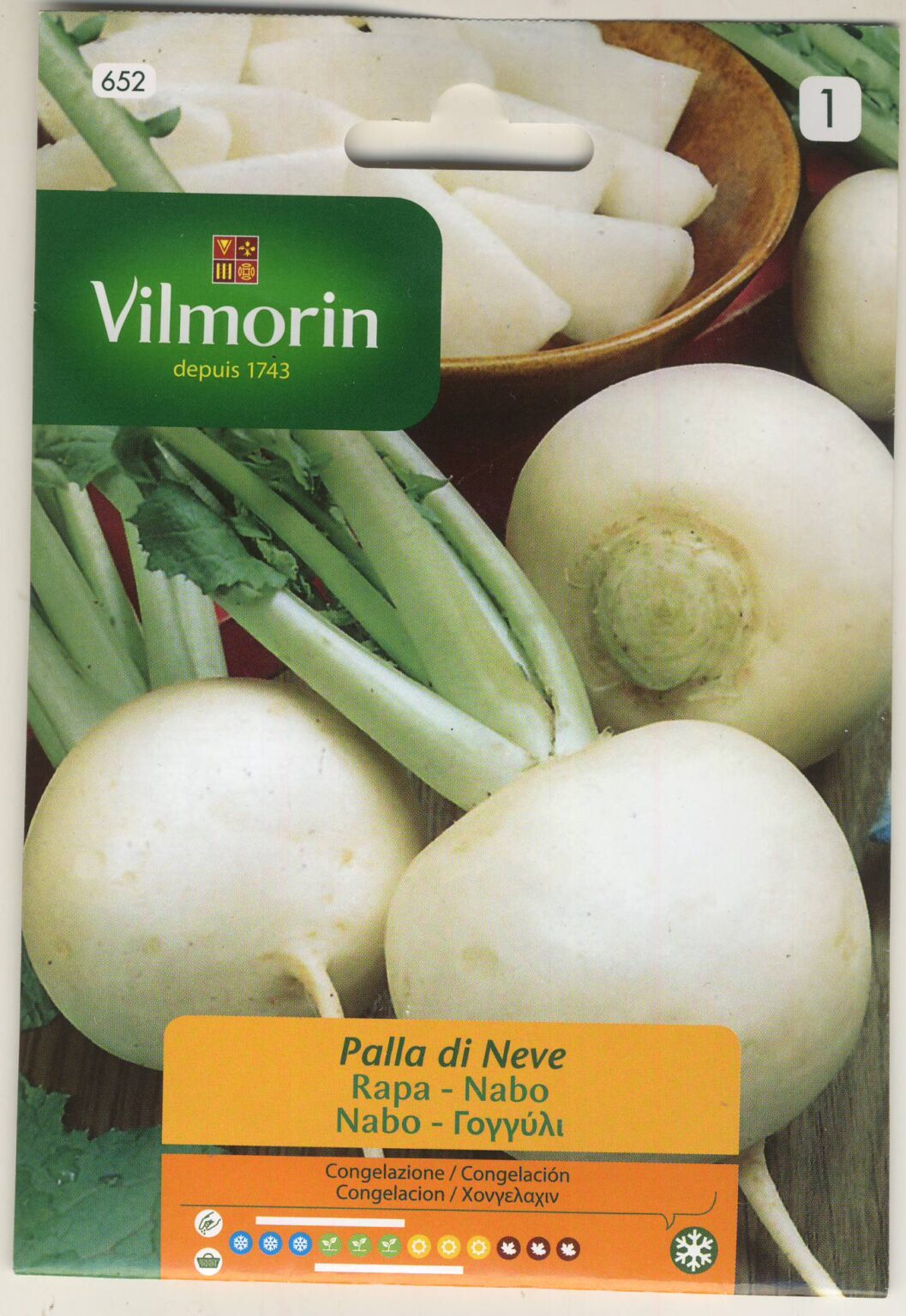 Semillas de Nabo Bola de Nieve (13 gr) – Semillería San Alfonso