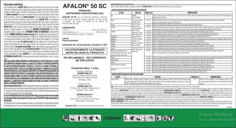 Herbicida AFALON®50 SC (1LT) – Semillería San Alfonso